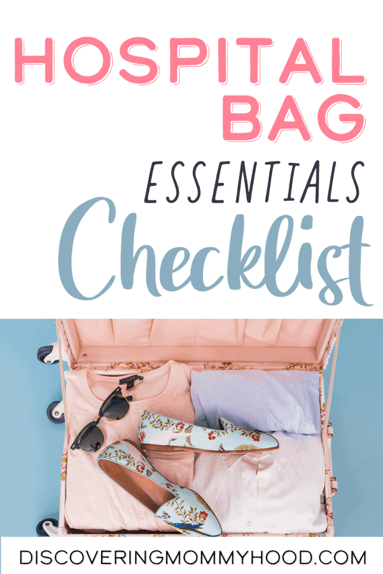 Hospital Bag Essentials Checklist - Discovering Mommyhood