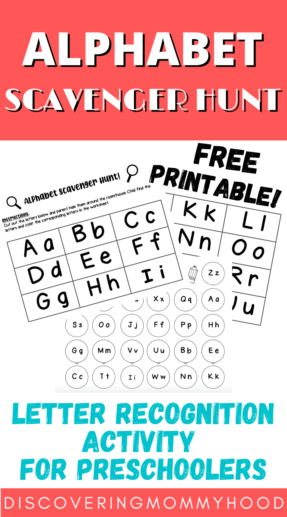 Alphabet Scavenger Hunt - Discovering Mommyhood