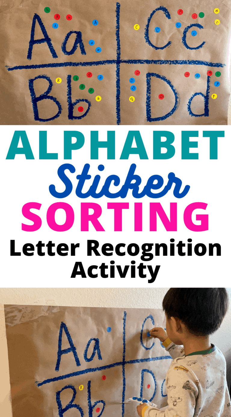 Letter Recognition Alphabet Sorting Activity - Discovering Mommyhood