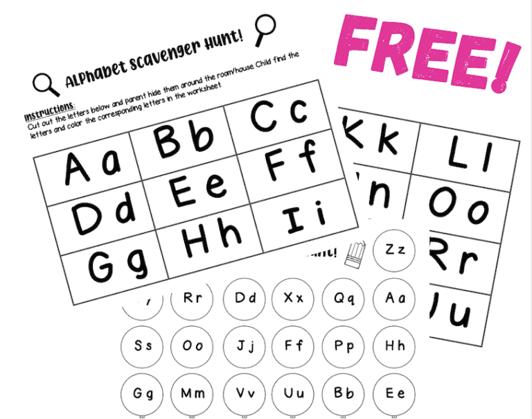 Alphabet Scavenger Hunt - Discovering Mommyhood