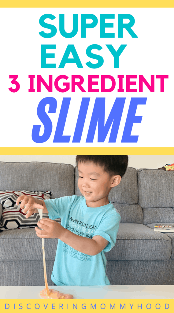 Super Simple Slime Recipe - Discovering Mommyhood