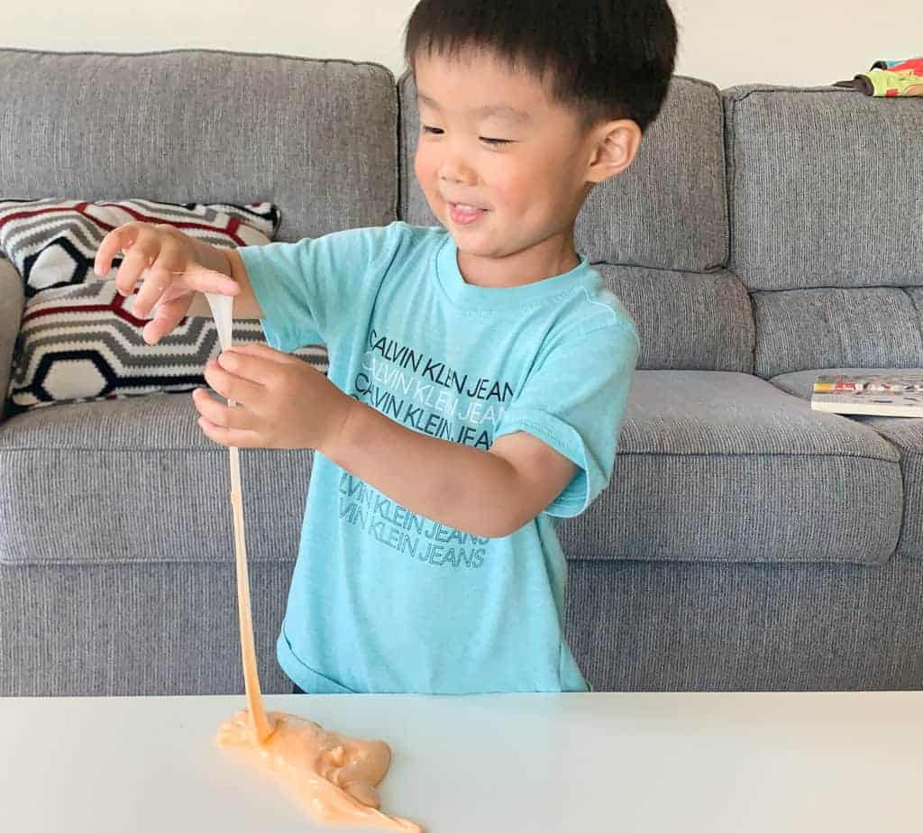 Super Simple Slime Recipe - Discovering Mommyhood