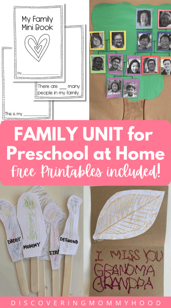 My Family Unit Preschool at Home - Discovering Mommyhood