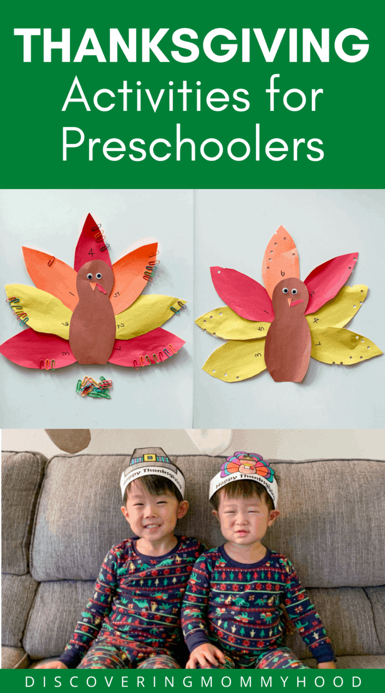 Thanksgiving Unit for Homeschool Preschool - Discovering Mommyhood