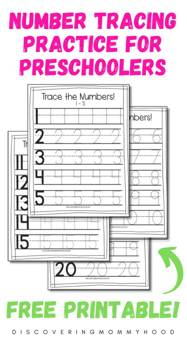 Number Activities for Preschool 1-20 - Discovering Mommyhood