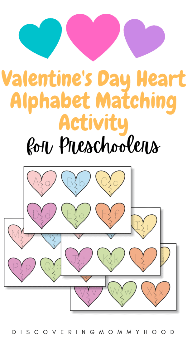 Valentine's Day Alphabet Activity for Preschool - Discovering Mommyhood