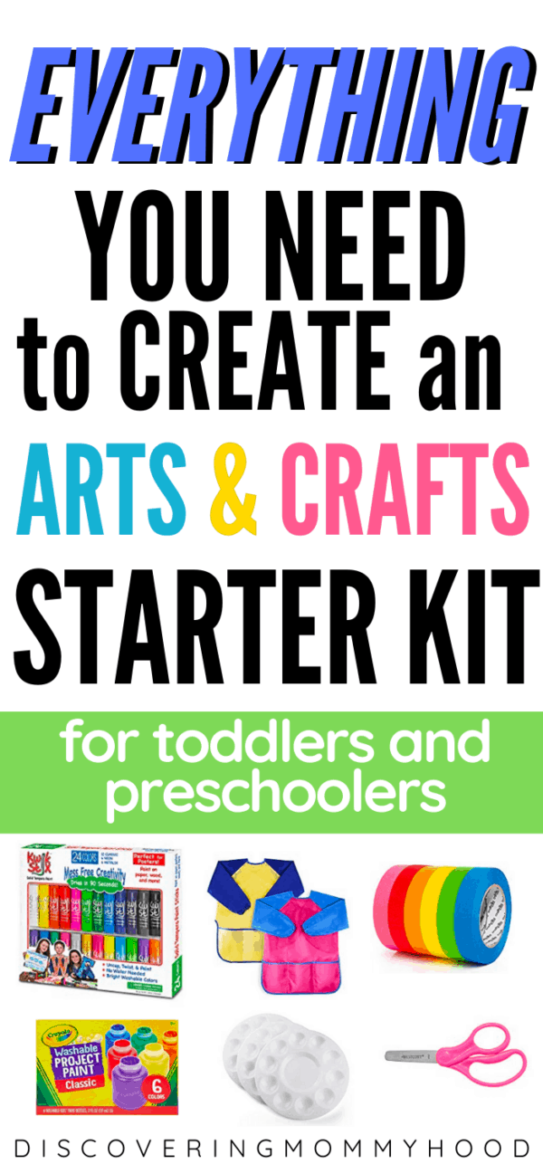 Arts and Crafts Starter Kit For Preschoolers - Discovering Mommyhood