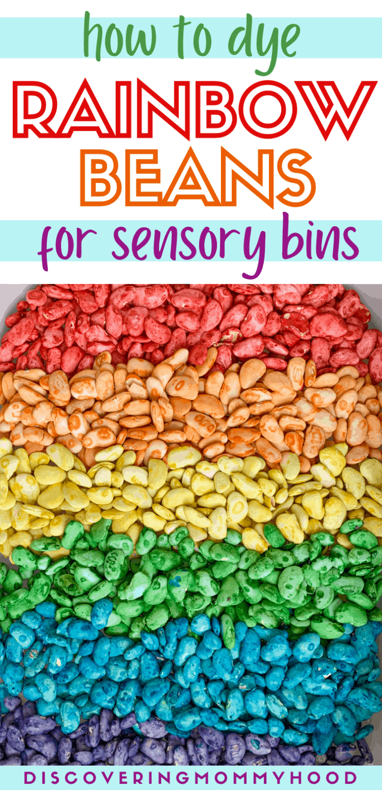 How to Dye Rainbow Beans - Discovering Mommyhood