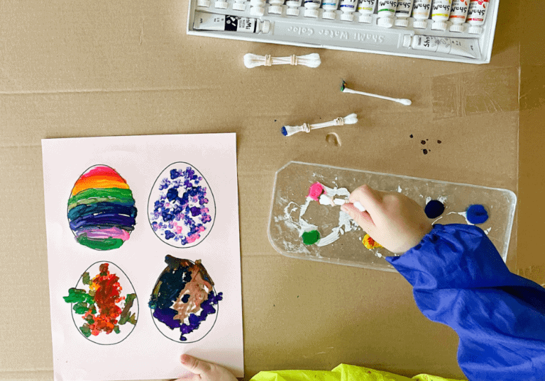 Free Printable Paper Easter Egg Template - Discovering Mommyhood