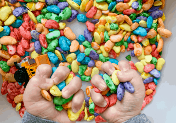 How to Dye Rainbow Beans - Discovering Mommyhood