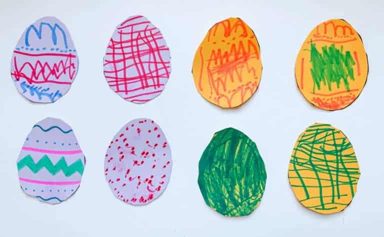 Free Printable Paper Easter Egg Template - Discovering Mommyhood