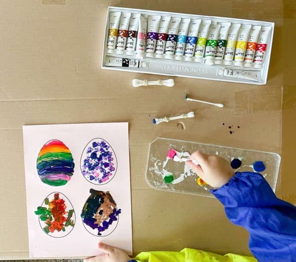 Free Printable Paper Easter Egg Template - Discovering Mommyhood