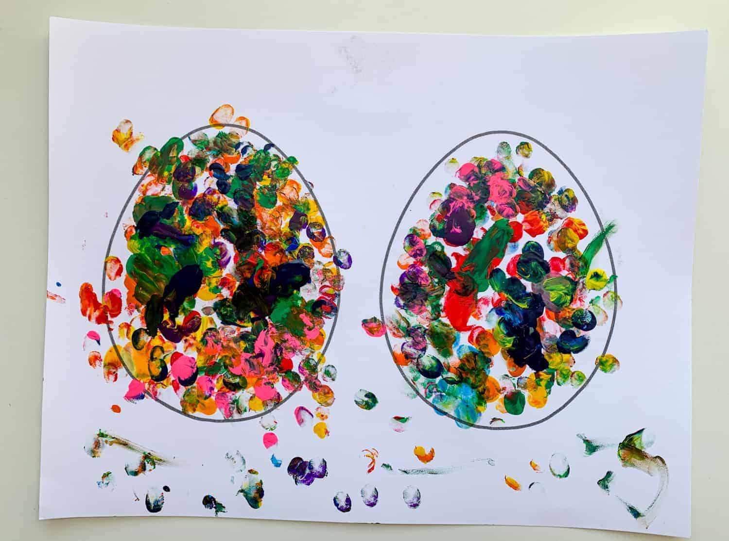 Free Printable Paper Easter Egg Template - Discovering Mommyhood