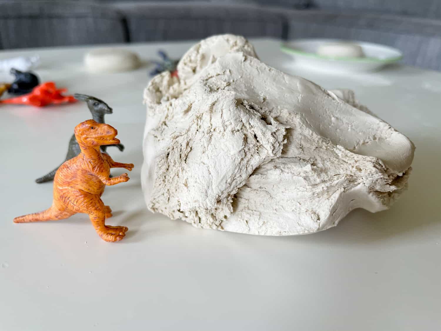 How to Make Dinosaur Fossils With Air Dry Clay - Discovering Mommyhood