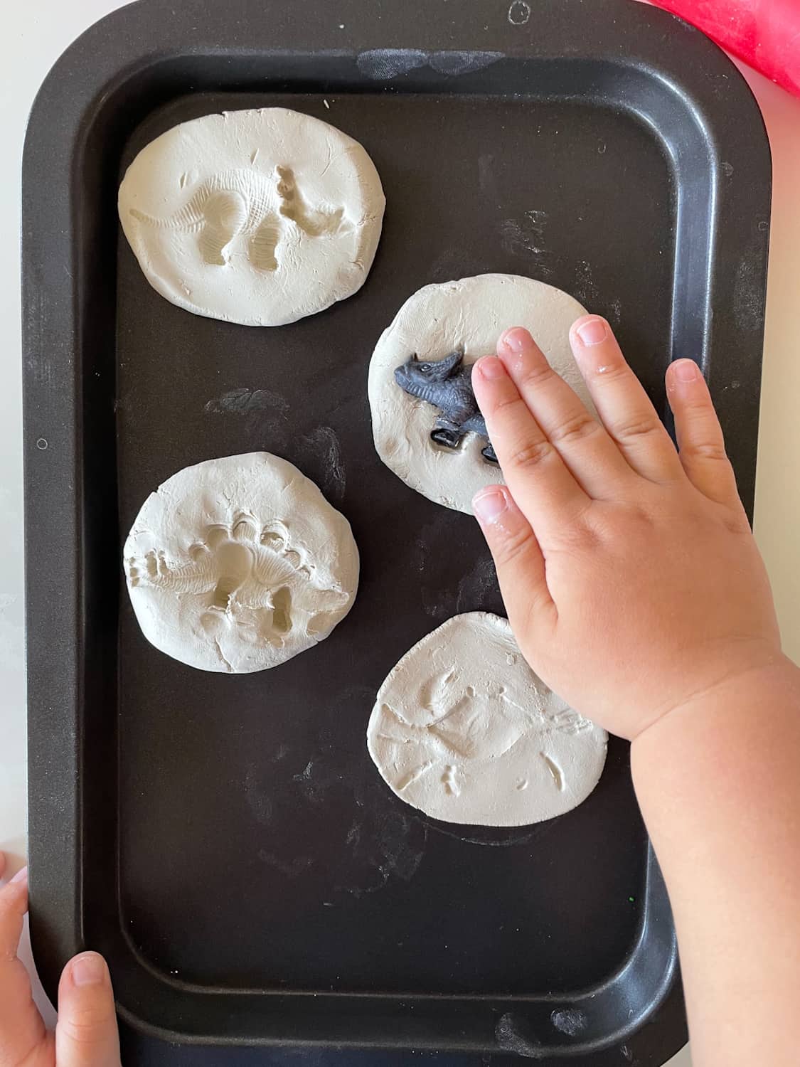 How to Make Dinosaur Fossils With Air Dry Clay - Discovering Mommyhood