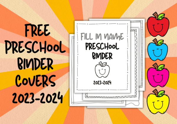 FREE Preschool Binder Covers! Free Printable - Discovering Mommyhood